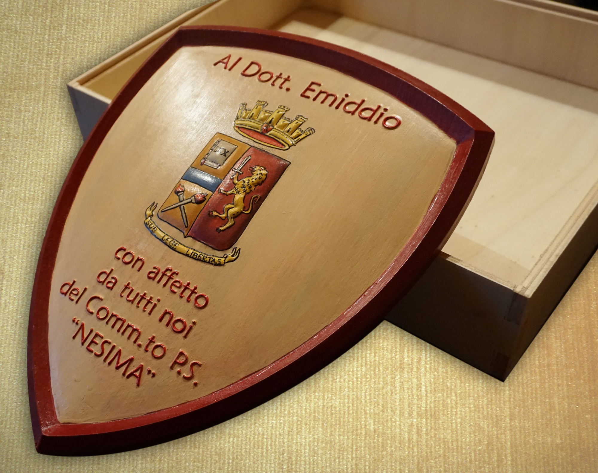 Targa in legno personalizzata - Arti&Inventive