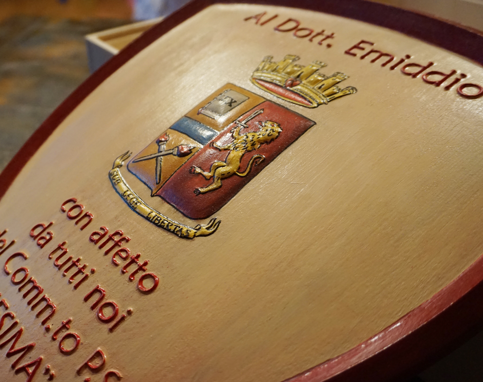 Targa in legno personalizzata - Arti&Inventive