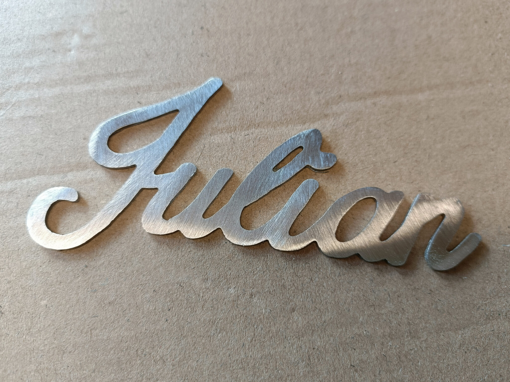 Scritta personalizzata in ferro - Arti&Inventive